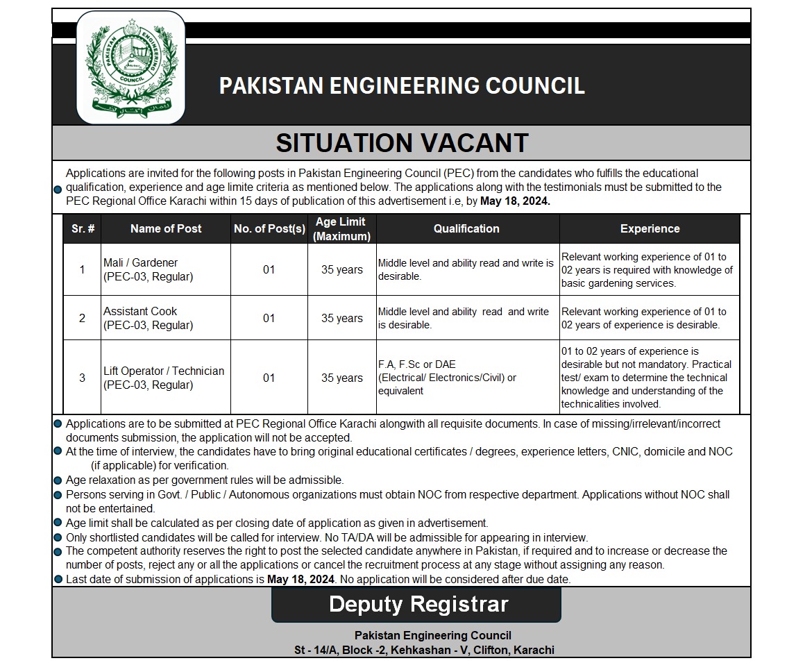 Pakistan Engineering Council - PEC